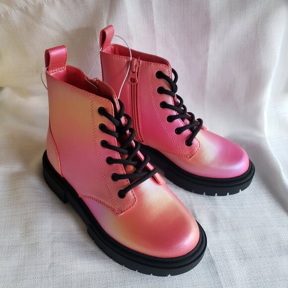 Art Classs | Shoes | Art Class Kayden Pink Combat Boots Girls Size New ...